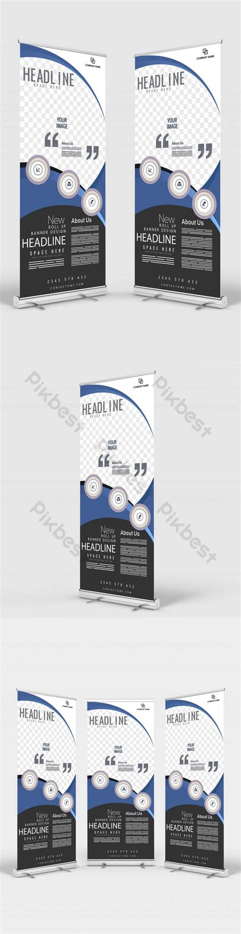 롤업 배너 Standee 디자인 벡터 Png Psd 무료 다운로드 Pikbest