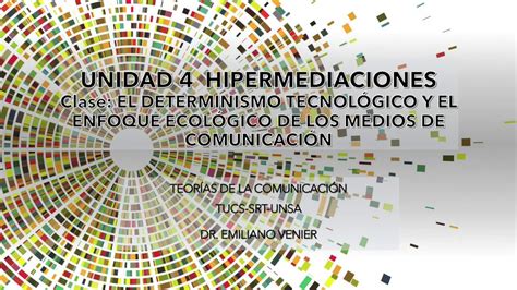 Clase Determinismo Tecnológico Y Ecología De Medios Youtube