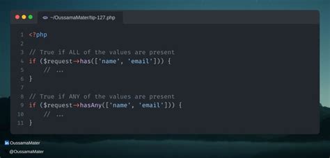 Laravel Tip💡 Input Presence Oussama Mater Posted On The Topic Linkedin