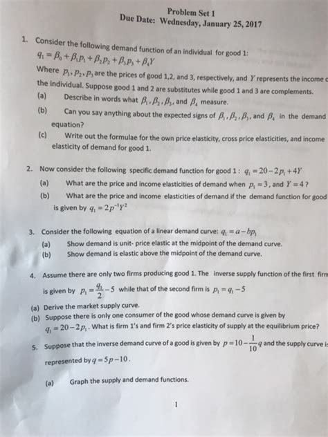 Solved Problem Set 1 Due Date Wednesday January 252017 1