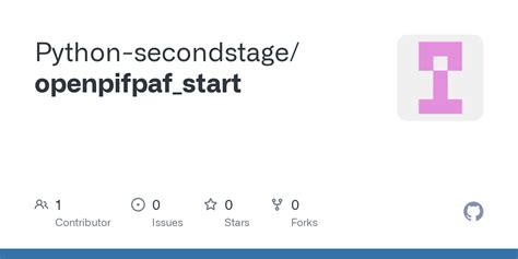 Github Python Secondstageopenpifpafstart