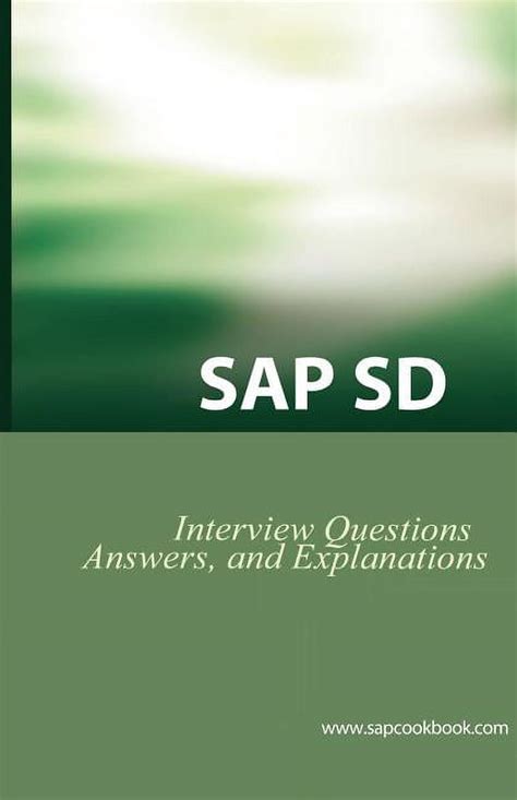 Sap Sd Interview Questions Answers And Explanations Paperback