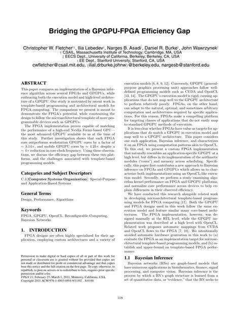 Pdf Bridging The Gpgpu Fpga Efficiency Gap
