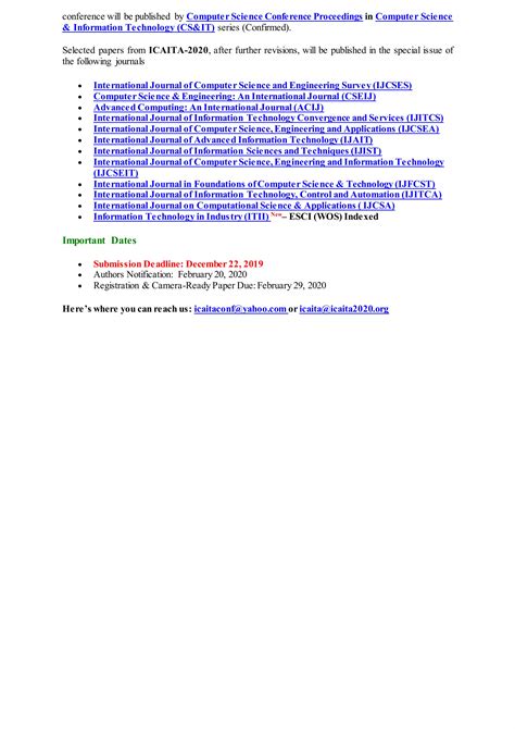 9th International Conference On Advanced Information Technologies And Applications Docx