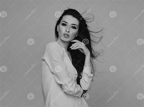 Elegant Lady Sensual Fashion Woman Face Close Up Beauty Portrait Of