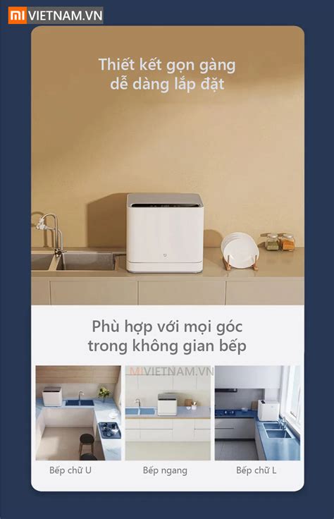 Máy Rửa Chén Bát Thông Minh Mijia Internet Dishwaher Mi Việt Nam