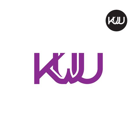 Letter Kwu Monogram Logo Design 35830291 Vector Art At Vecteezy