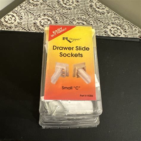Rv Designer H306 Drawer Slide Socket Set Small C Shape 2 Per Pack Rv Parts Replacement Camper