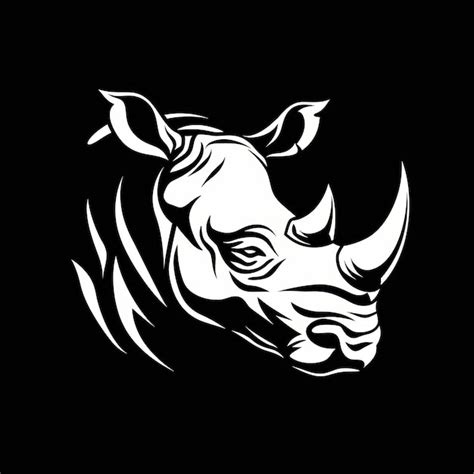 Premium Photo Rhino Brand Logo Strong And Memorable Design Generative Ai