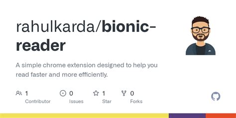 Github Rahulkarda Bionic Reader A Simple Chrome Extension Designed