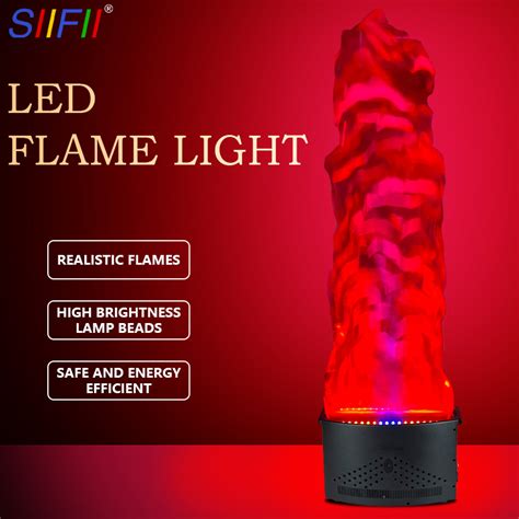 6ft Electronic Led Fake Fire Flame Double Blower Artificial Flame For Halloween Christmas