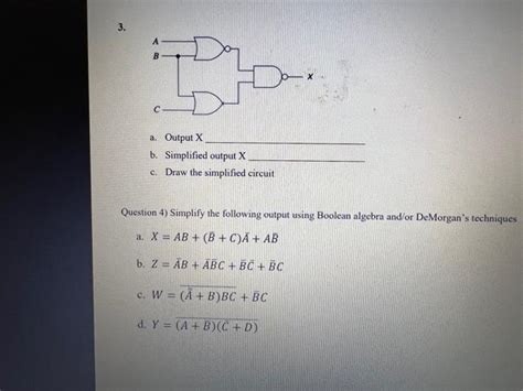 Solved Boolean Analysis Of Logic Circuits Question 1 Find