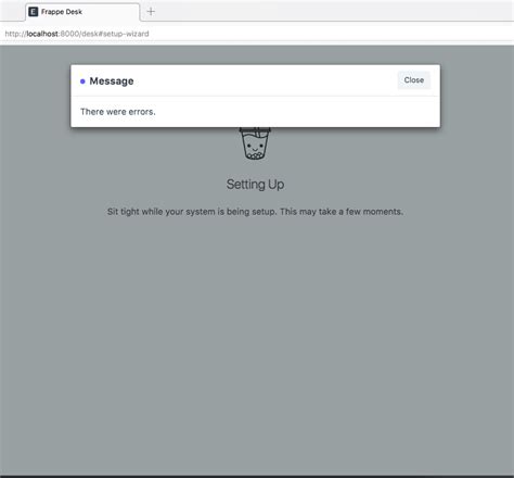 There Were Errors Trying To Setup New Site Bug Frappe Forum