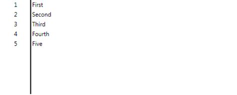 Wpf How To Design A TextBox Which Shows Line Number Int He Left Or Right Side Stack Overflow