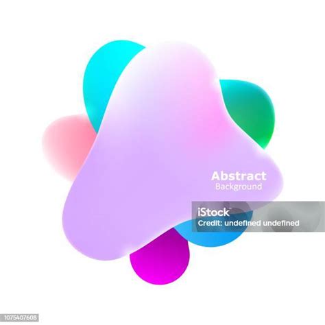 플라스틱 화려한 모양입니다 액체 색 배너입니다 추상적인 배경 0명에 대한 스톡 벡터 아트 및 기타 이미지 0명 3차원 형태 그라데이션 Istock