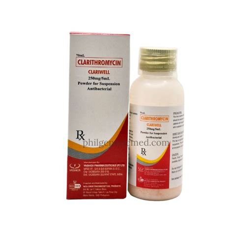 Clarithromycin 250mg5ml70ml Granules Philippine Generic Medicines