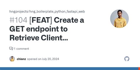 [feat] create a get endpoint to retrieve client testimonials · issue