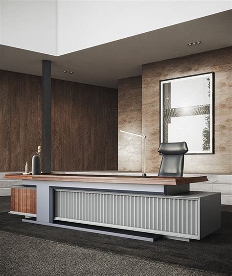 โต๊ะทำงานผู้บริหารสไตล์โมเดิร์น รุ่น Mon