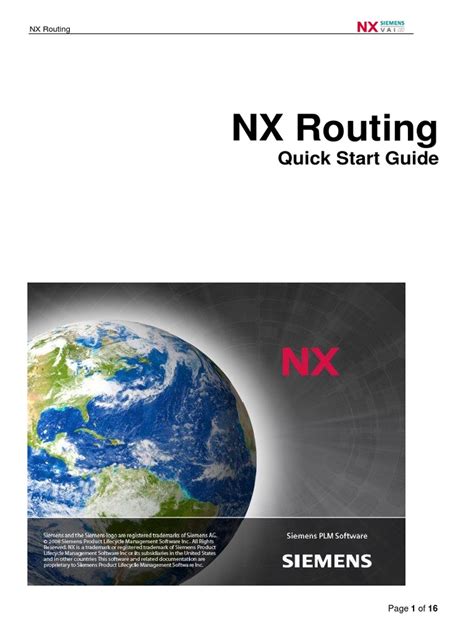 Nx Routing Quick Start Guide Download Free Pdf Directory