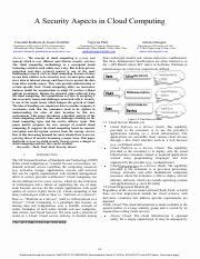 A Security Aspects In Cloud Computing Pdf A Security Aspects In Cloud Computing Gurudatt