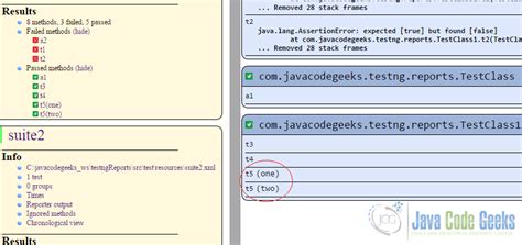 Testng Html And Xml Reports Example Java Code Geeks