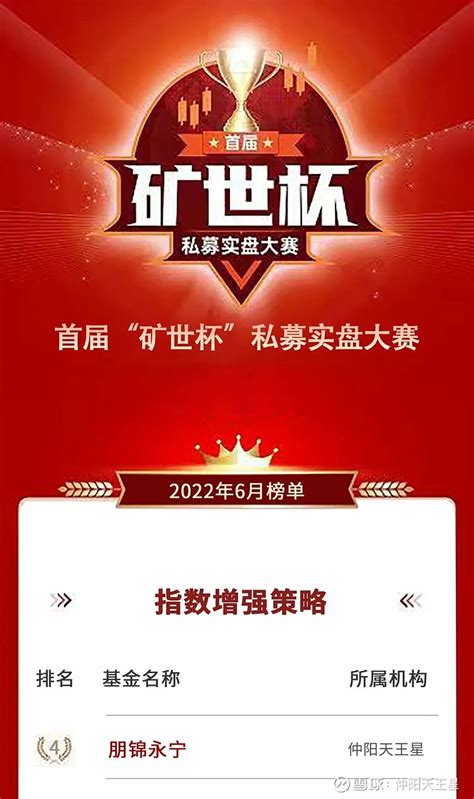 星讯动态 仲阳天王星捷报频传，华章添彩！ “招财杯”市场中性策略季度榜“招财杯“股票多头策略月度榜“招财杯”市场中性策略月度榜中金财富