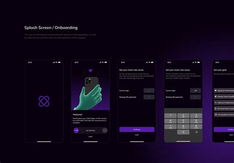 Heart Rate Mobile App On Behance