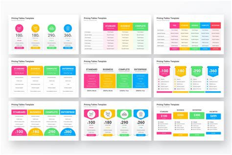 Pricing Tables Powerpoint Presentation Template Nulivo Market