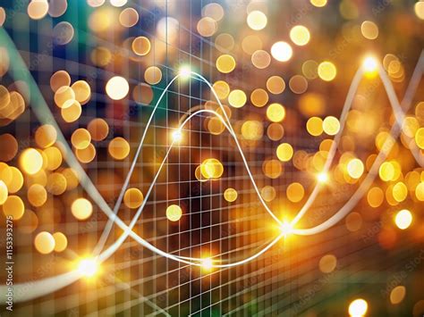 Tangent And Cotangent Functions Graph Trigonometric Chart With Bokeh Effect Stock Illustration