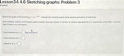 solved lesson34 4 6 ﻿sketching graphs problem 3 1