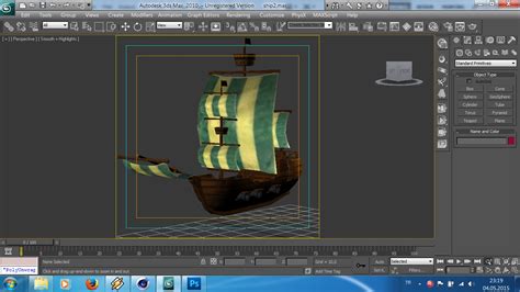 Ship Collada Dae D Model