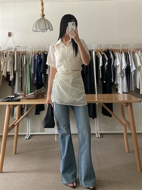 블린느 세트가능 리어 투피스 세트 시스루 쉬폰 랩 미디 레이어드 치마 스커트 4color