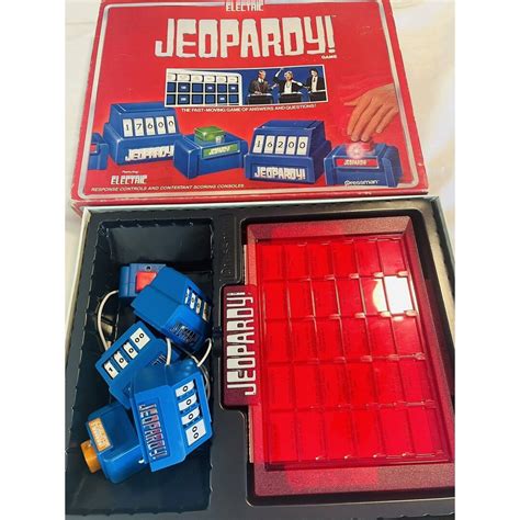 Jeopardy Board Game Vintage 1987 Pressman Electric Response Controls King World Etsy
