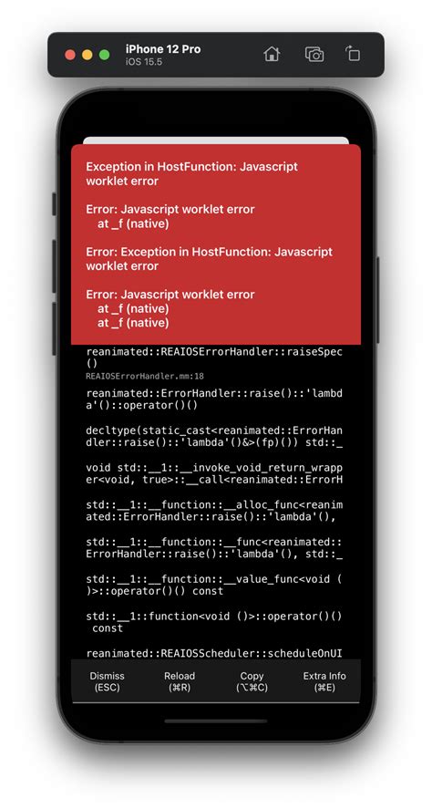 Show Original Error Message When UseAnimatedStyle Throws Error By