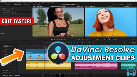 Davinci Resolve Adjustments Clips Effect Multiple Clips Fast And Save Settings Youtube