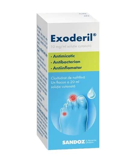 Exoderil Solutie 10mg Ml 20ml Sandoz Dr Max Farmacie