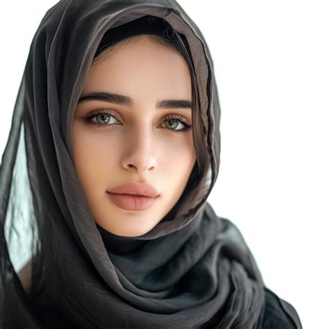 Beautiful Arab Girl Skincare Beauty Cosmetic Concept Premium Ai
