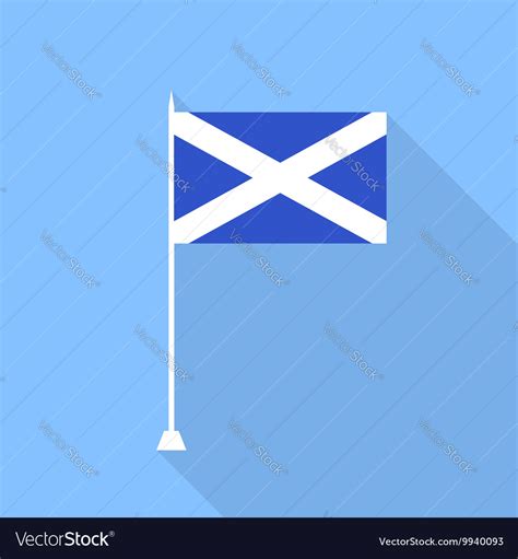 Scotland Flag Royalty Free Vector Image Vectorstock