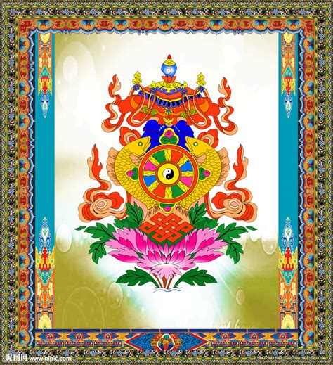 吉祥八宝 八吉祥 八瑞吉祥设计图 传统文化 文化艺术 设计图库 昵图网