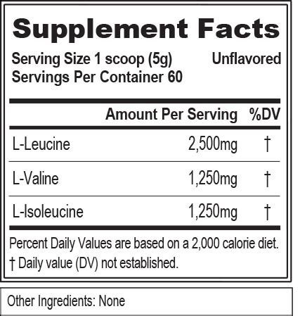 EVL Nutrition BCAA 5000 (60 Serve) 300g