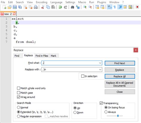 Sql How To Split Comma To Vertical Level In Notepad Stack Overflow