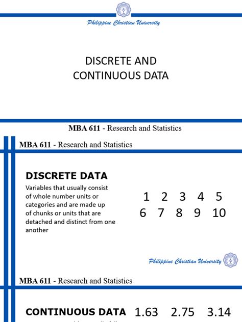Discrete And Continuous Data Independent Variable Dependent And