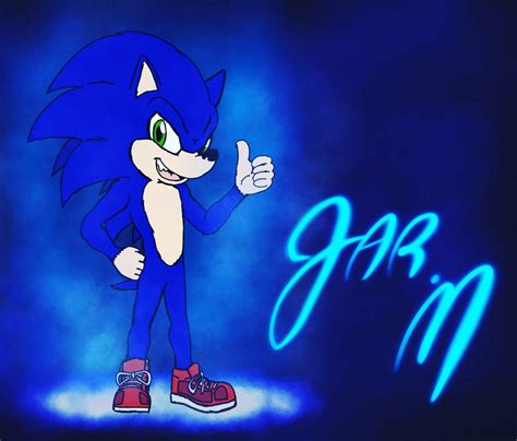 Sonic The Hedgehog 2019 Drawn In Procreate By Jmantheangel2 On Deviantart