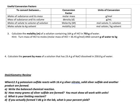 [solved] Please Assist With Questions Useful Conversion Factors To
