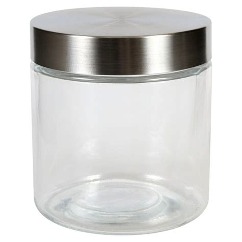 Dollar Tree Stores 2975 Fluid Ounce Glass Jars With Stainless Steel