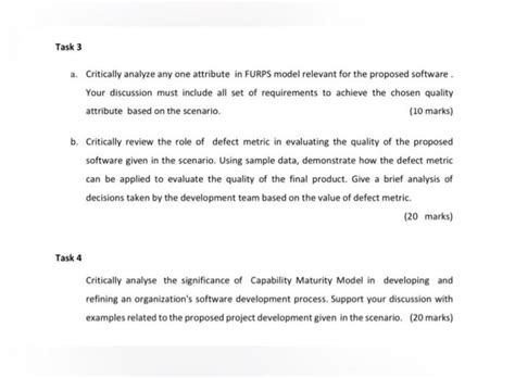 Solved Task 1 For The Given Scenario Propose A Version