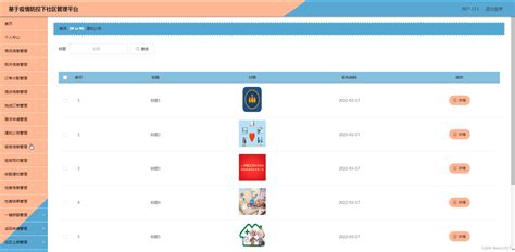 附源码 Javassm计算机毕业设计基于疫情防控下社区管理平台my3tu源码程序数据库部署 Csdn博客