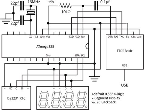 Simple Digital Clock Using Lm8650 Ic Circuit Artofit