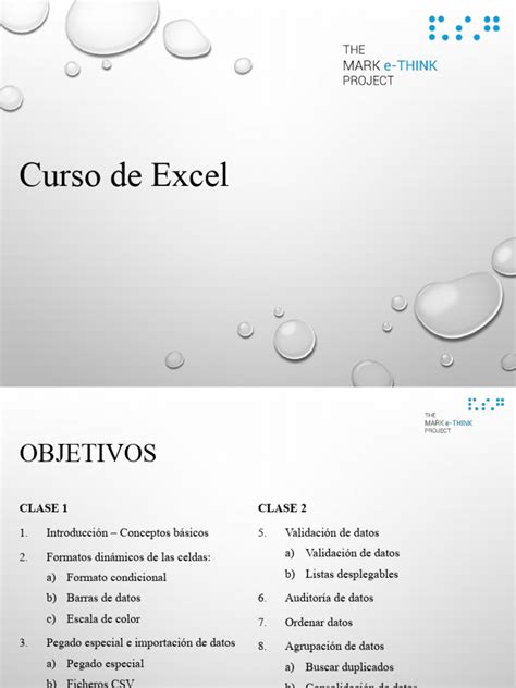 Curso Básico De Excel Clase 4 Pdf Microsoft Excel Xml