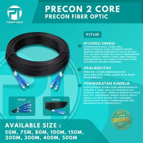 Promo Kabel Fiber Optik Ftth Drop Cable Sc Sc Precon Fiber Optic 2 Core